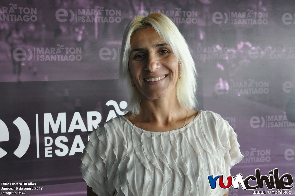 Entel Maratón de Santiago realiza reconocimiento a la gran Erika ...