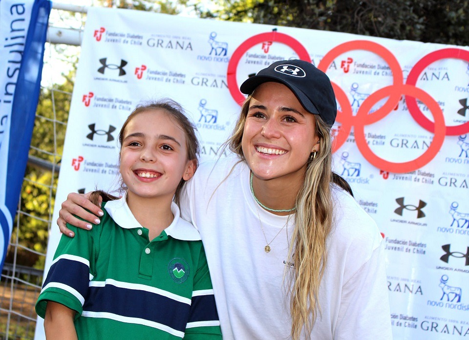 La atleta Ina Montt impartió clínica deportiva para niños con diabetes ...